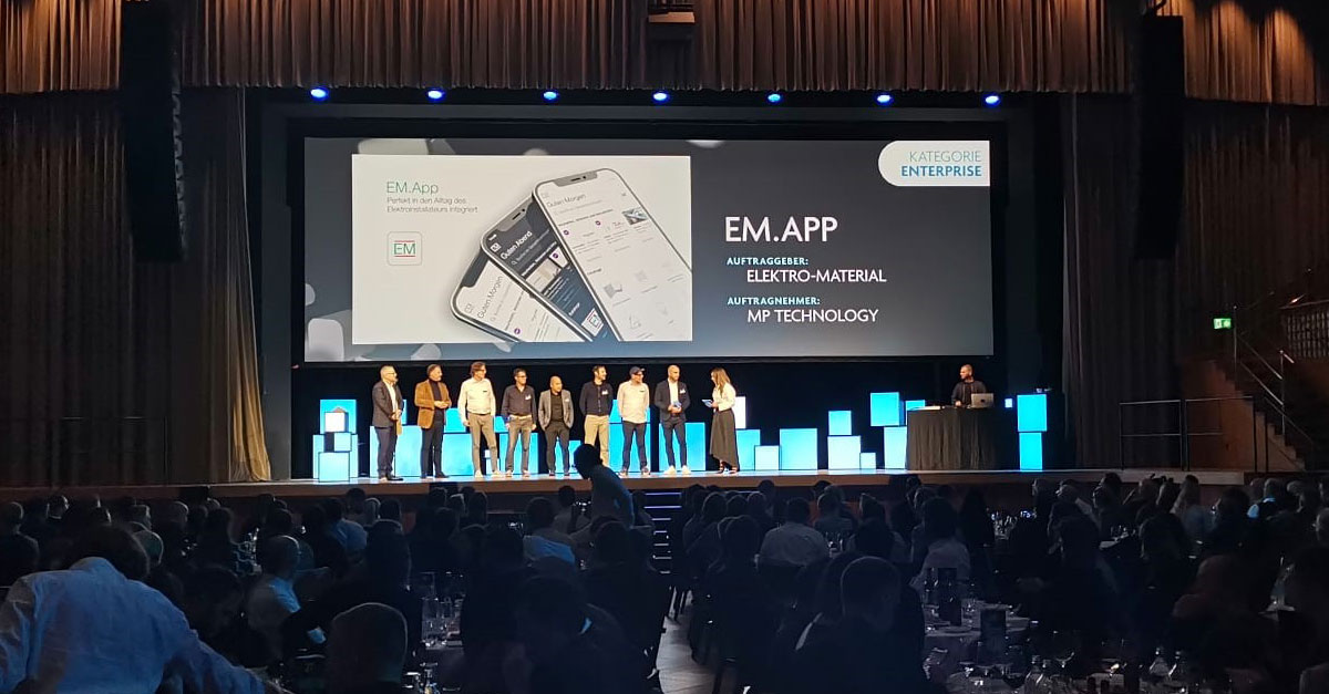 EM.App gewinnt auch Best of Swiss App 2023 - Elektro-Material AG